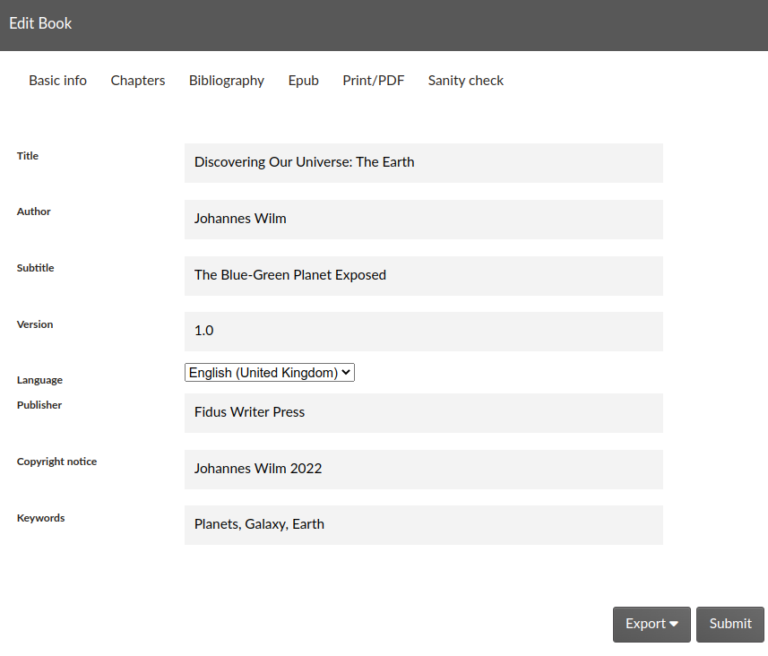 Fidus Writer 3.11: The anniversary release | Fidus Writer